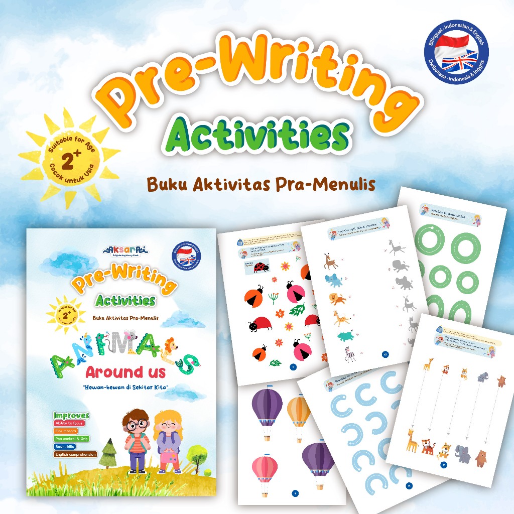 Pre-Writing Activity Book Pre Writing Activity Book for PAUD ...