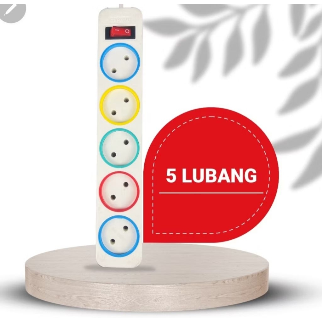 CAHAYA Full Color Flat Socket ON/OFF / Socket + 5 Hole Cable SNI ...