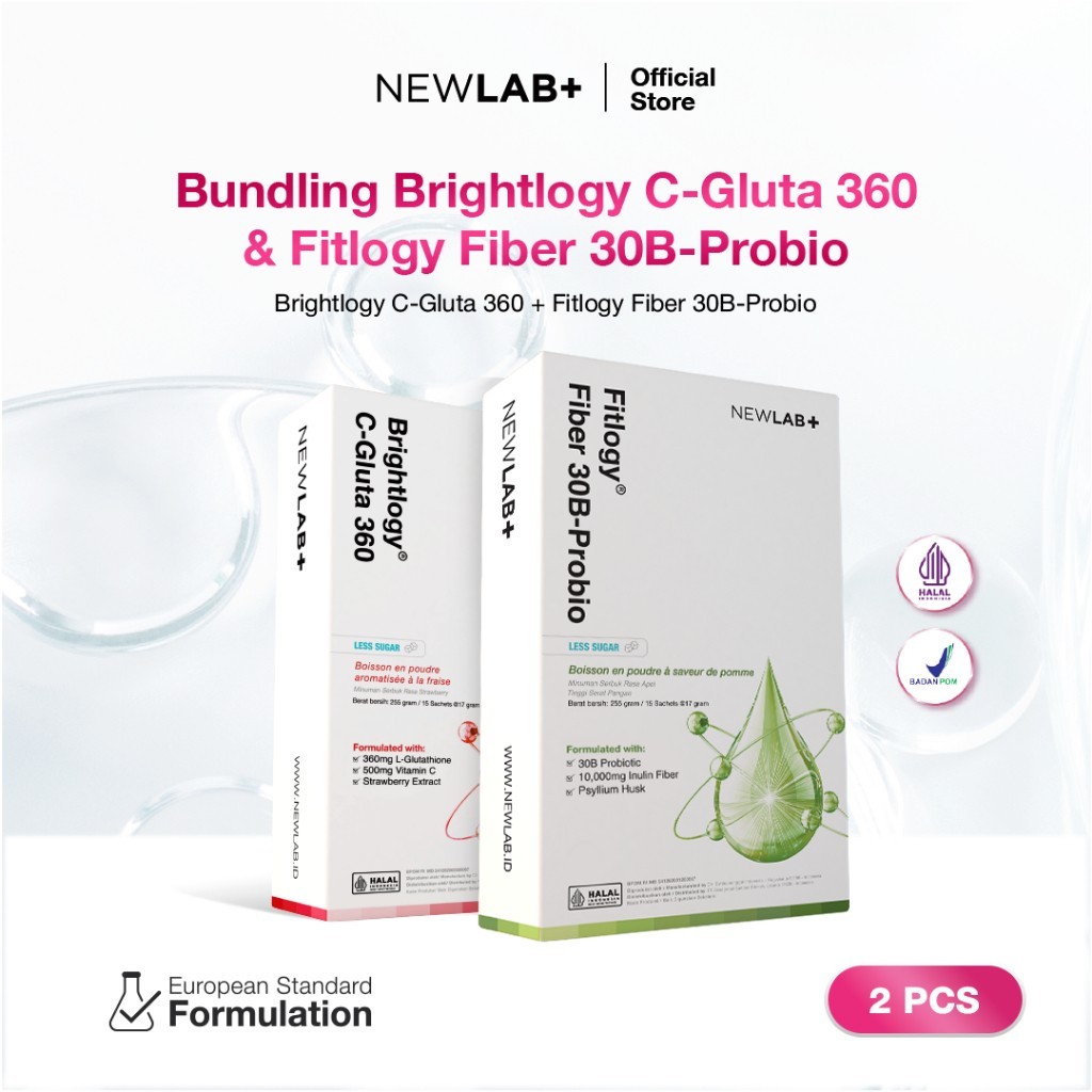 Newlab Bundle 1 Box C-Gluta 360 + 1 Box 30B-Probio | Bpom Glutathione ...