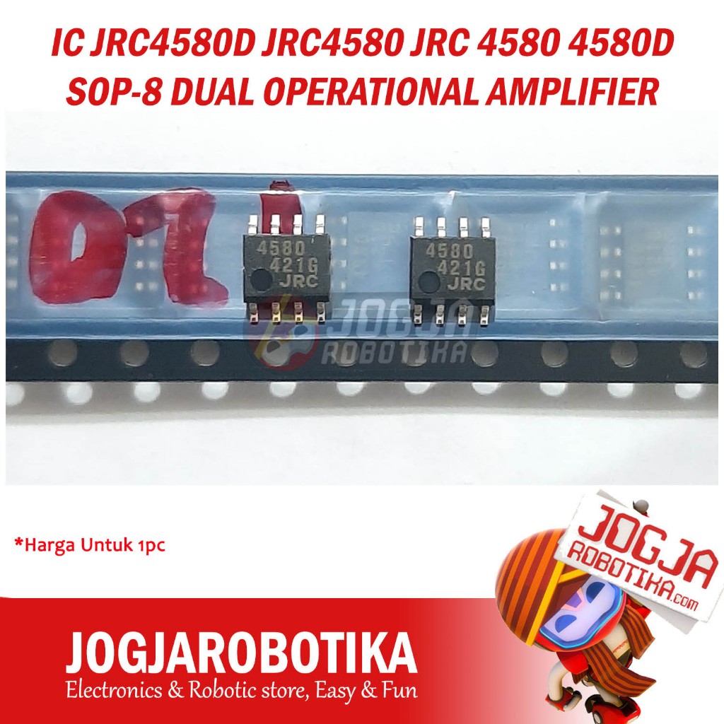 IC JRC4580D JRC4580 JRC 4580 4580D SOP-8 Dual Operated Amplifier ...