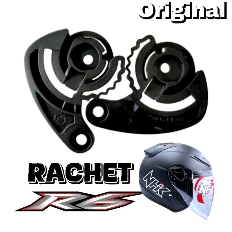100% original RACHET nhk r6 half face helmet nhk r6 helmet visor hook ...