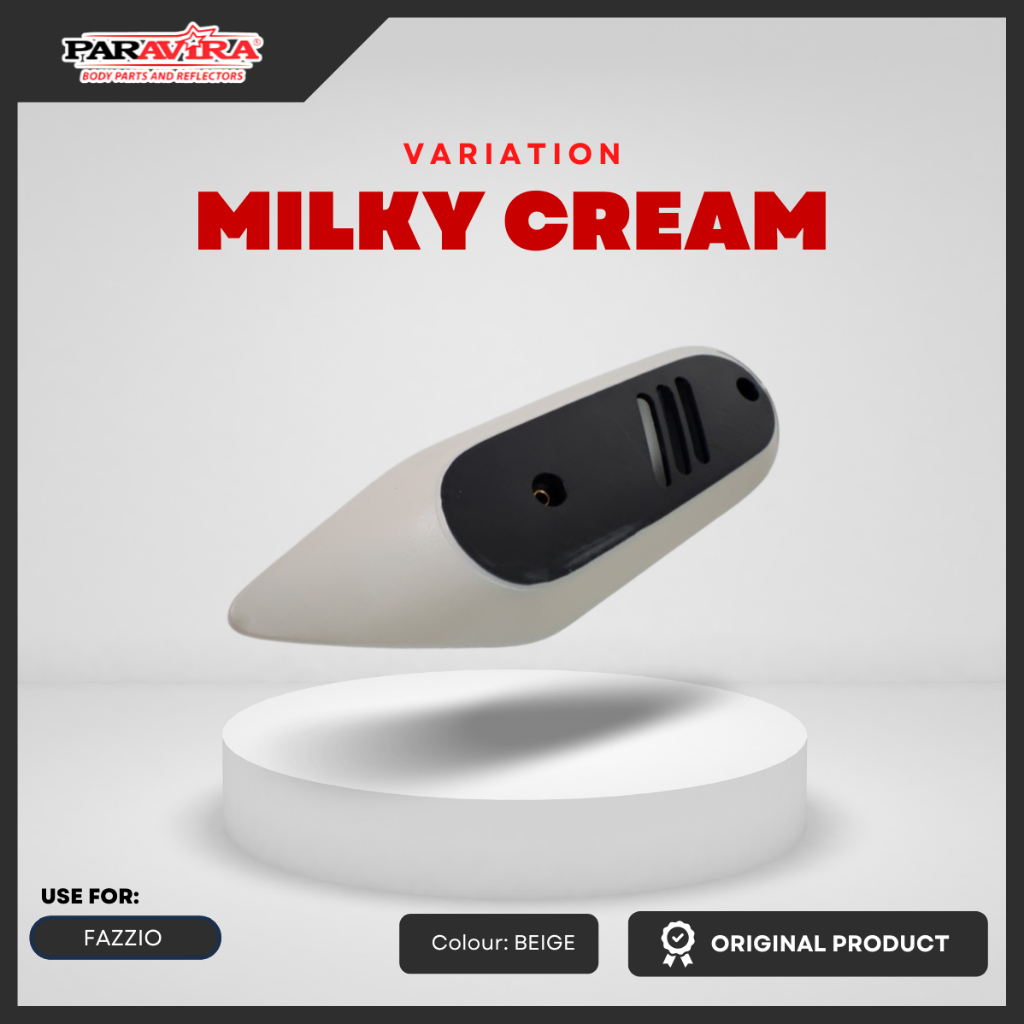 Mio Fazzio Muffler Exhaust Cover Milky Cream Export Quality For Yamaha ...