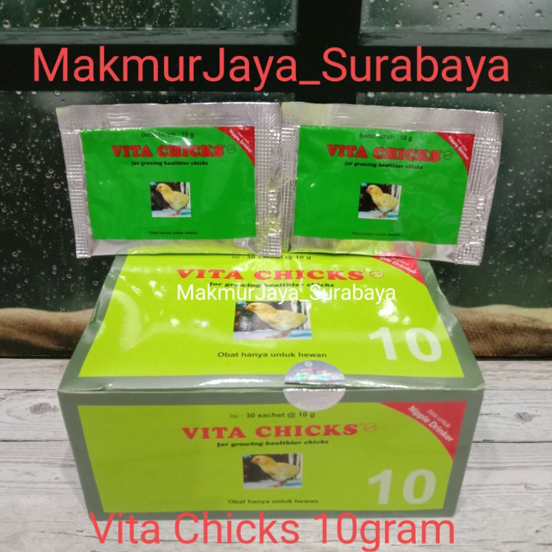 VITA CHICK 10 GRAM ORIGINAL MEDION - Growth Vitamin for Poultry ...