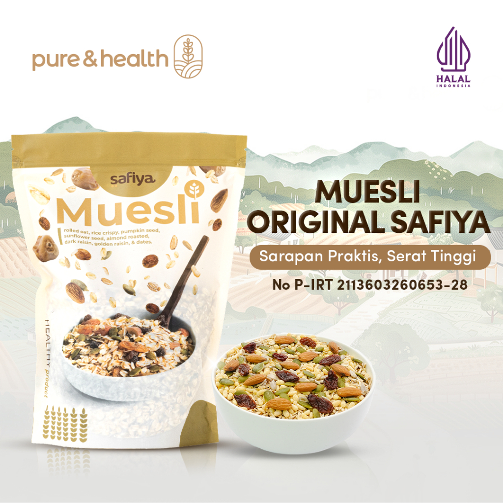 Muesli Safiya 500 Gr Cereal Oat Healthy Food Super Food | Shopee ...