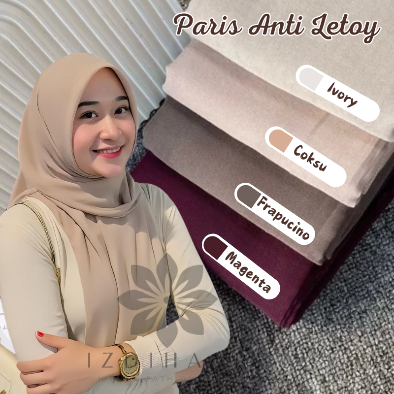 Paris Premium Square Daily Hijab Paris Old School Premium Neci Sewing ...