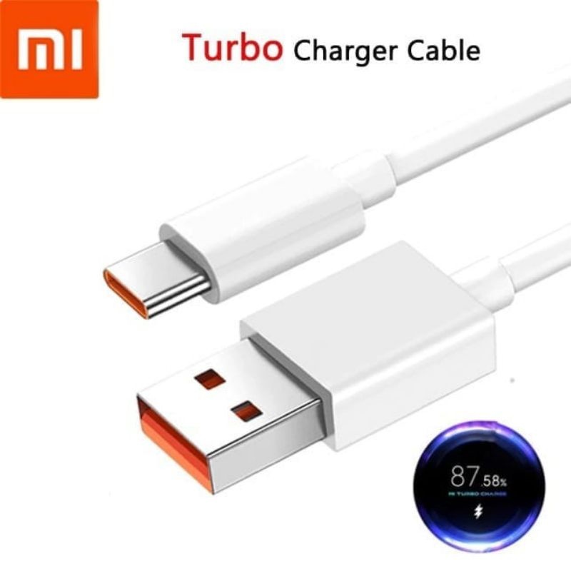 Type C Data Cable Turbo Charger Xiaomi Fast Charging Turbo 6A 100Cm ...