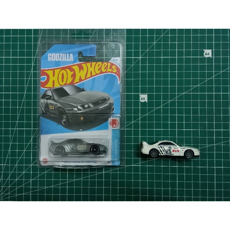 2 PCS HOTWHEELS NISSAN SKYLINE GTR R33 GODZILLA GRAY 2024 + NISSAN ...