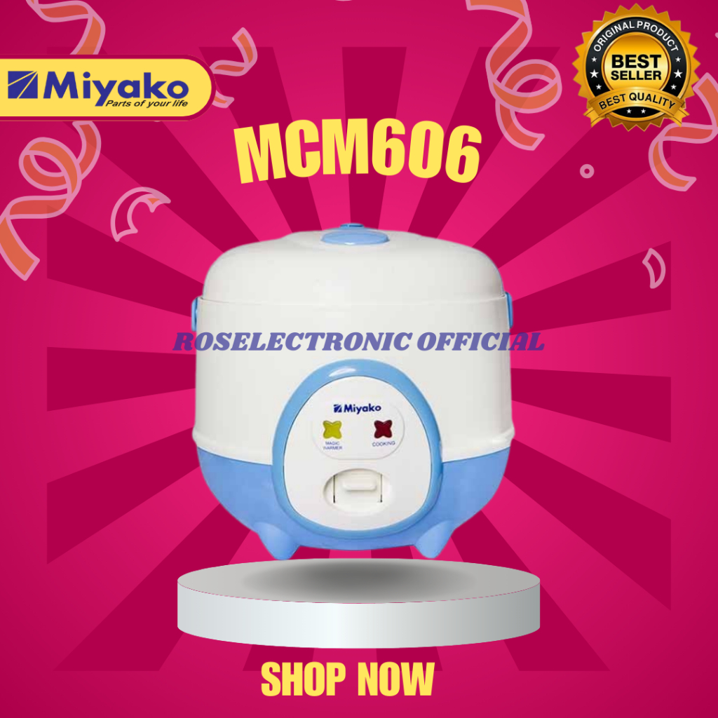 Miyako RICE COOKER MCM 606/MCM-606 /MCM 606 /MCM606 / MIYAKO MAGIC ...