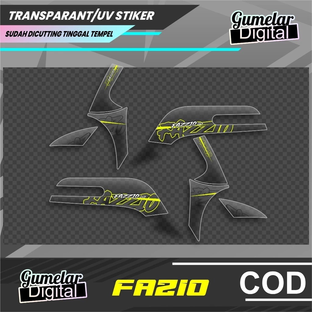 FAZZIO 125 LIS SIMPLE TRANSPARENT STRIPING VARIATIONS SEMIFULL FAZZIO ...