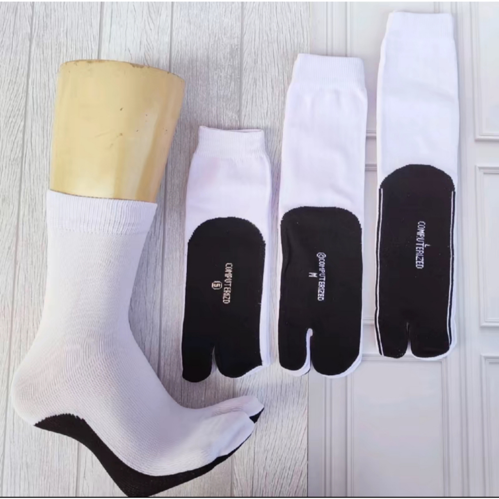 HITAM PUTIH White NYLON THUMB SOCKS WITH BLACK SOCKS FOR PRIMARY SCHOOL ...