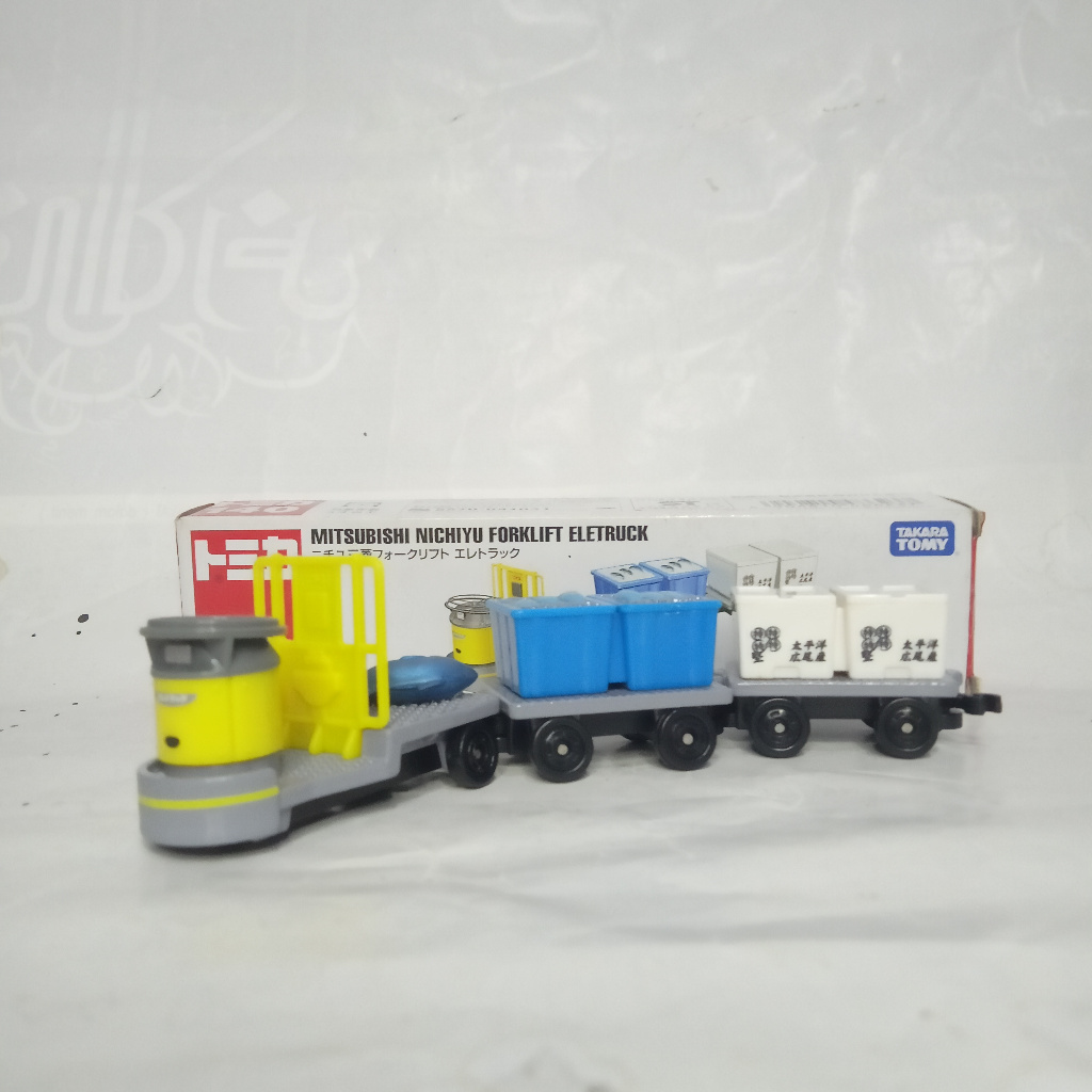 Tomica 140 Mitsubishi Nichiyu Forklift Eletruck Takara Tomy Long Series ...