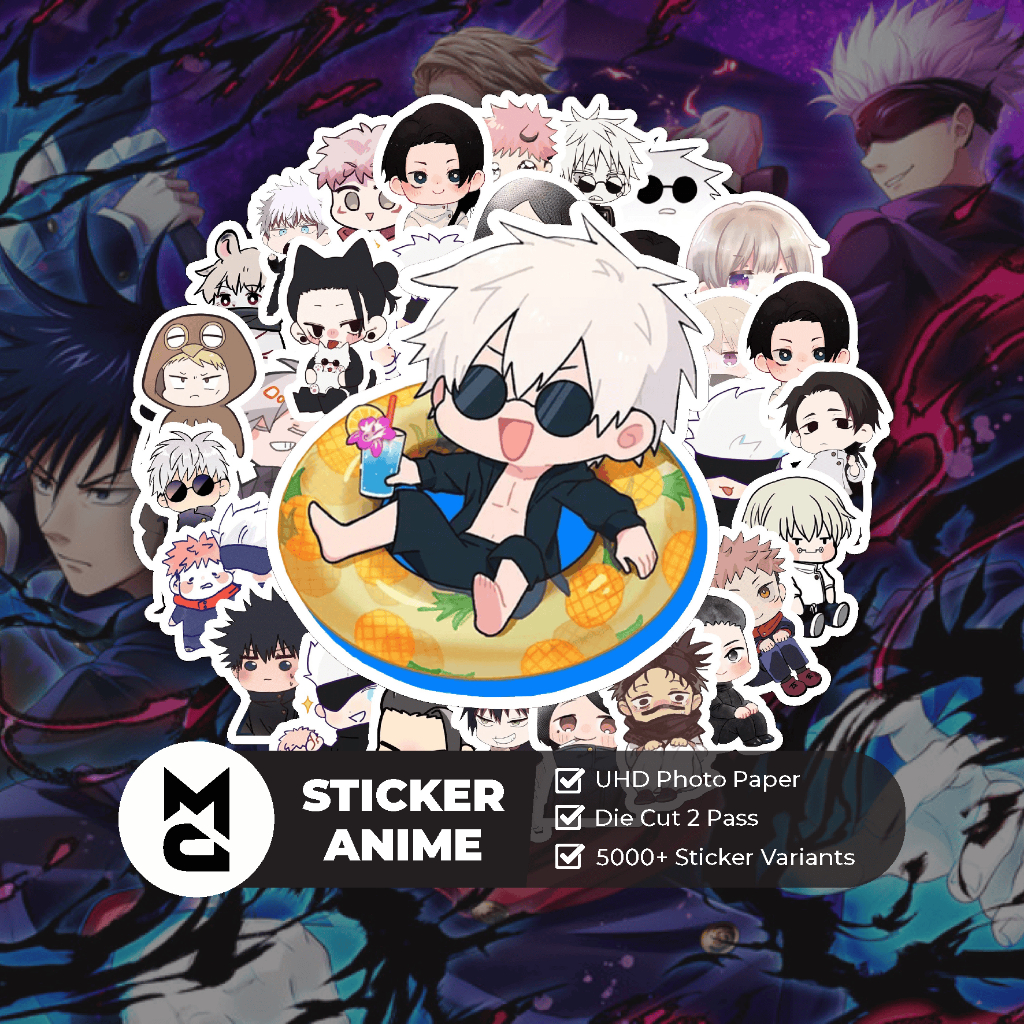 HP JJK Jujutsu Kaisen Chibi 2 Anime Sticker Cute Aesthetic Sticker ...