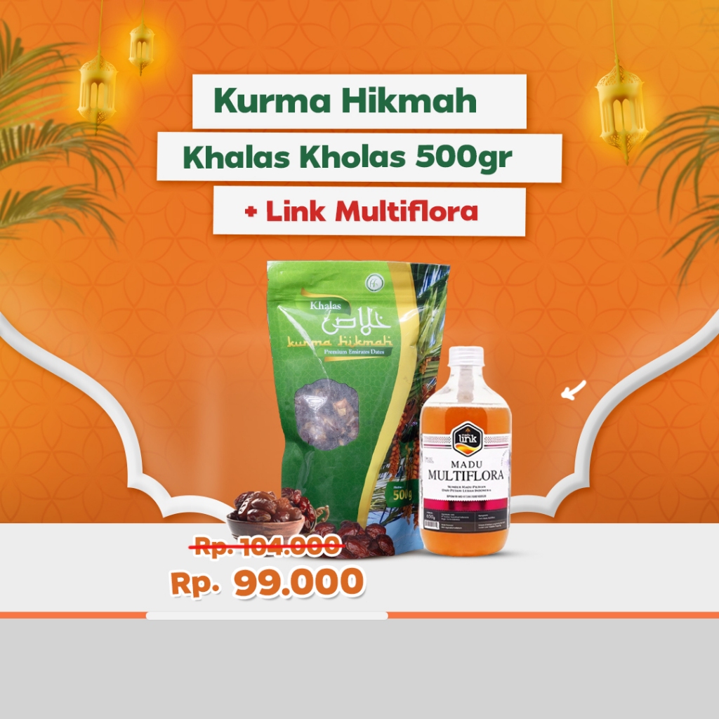 Khalas Kholas Wisdom Dates 500gr + Multiflora Link | Shopee Philippines