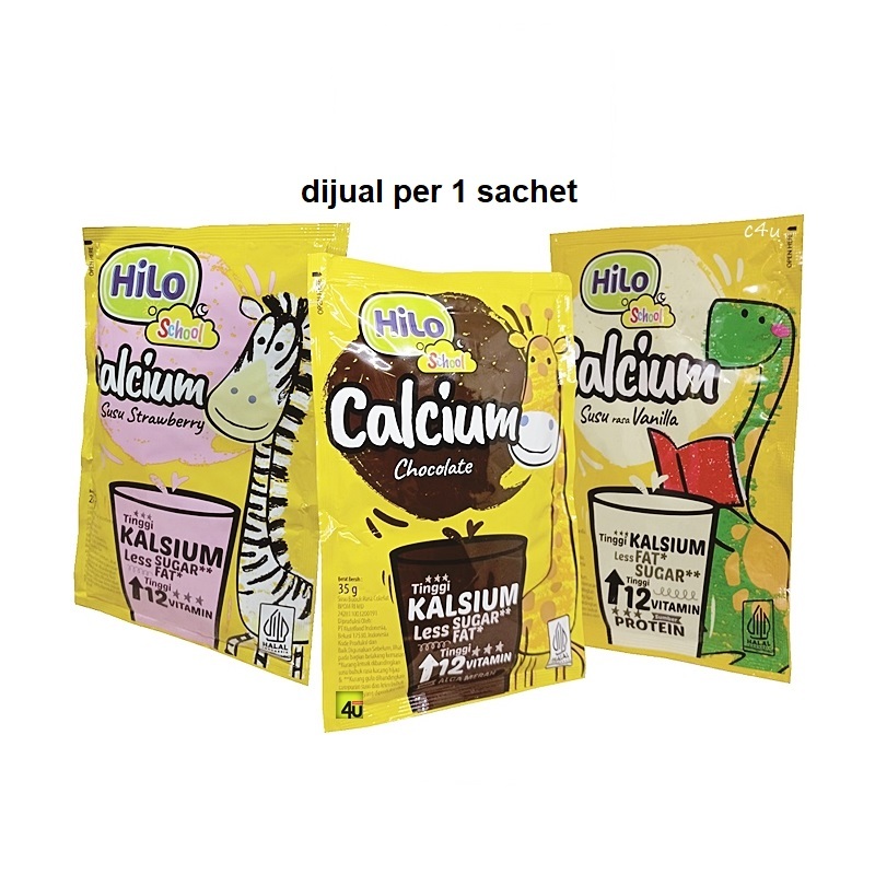 HiLo Calcium SCHOOL - Children's Milk Powder - 1 sachet | Shopee ...