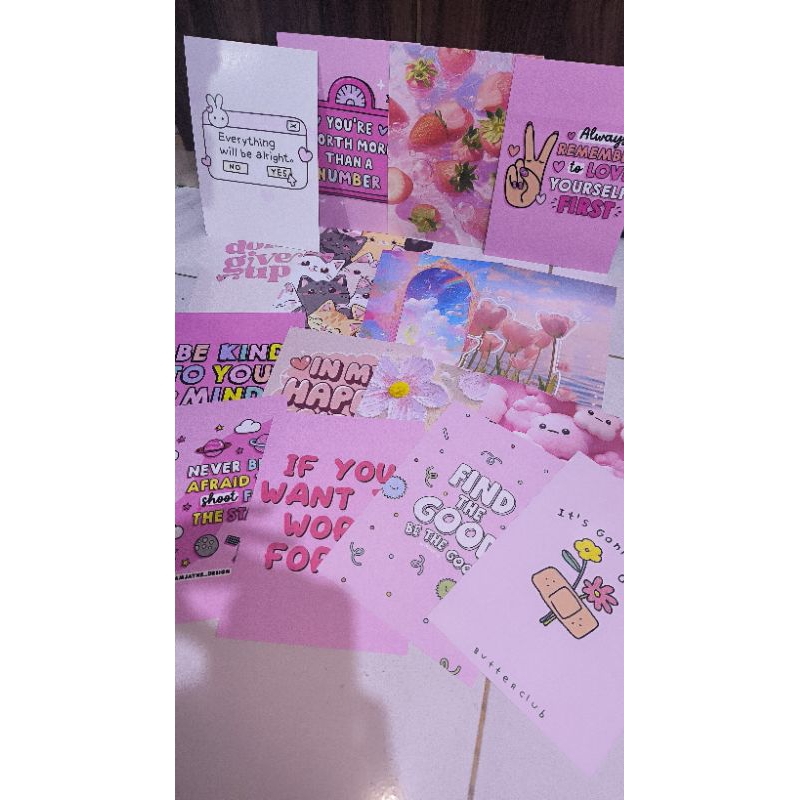 Cute MOTIVATION poster (16 posters) | Shopee Philippines
