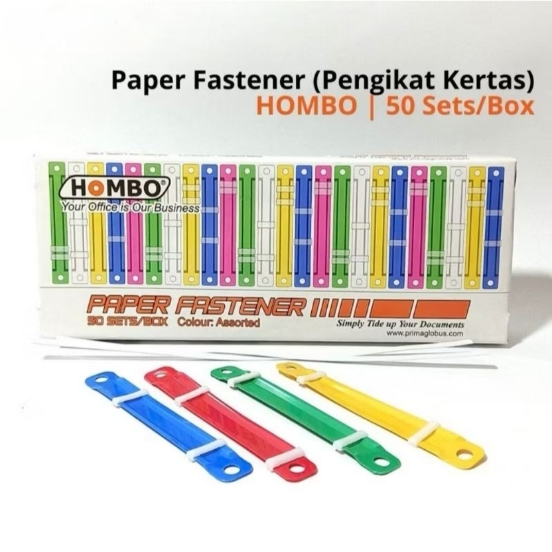 Paper Fastener / Acco / Hombo Paper Fastener (1 box contains 50 sets ...