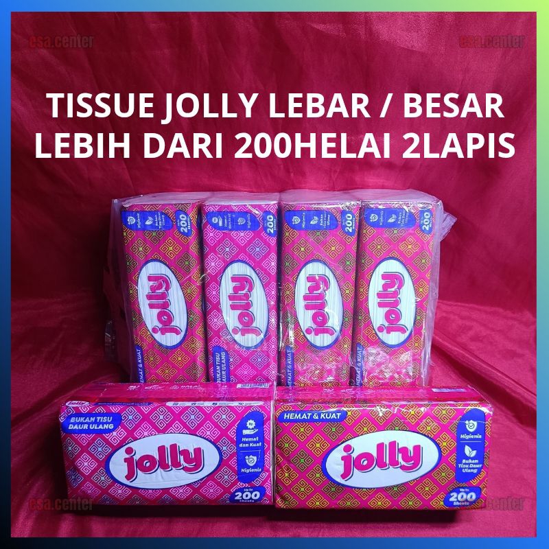 TISSU TISSUE JOLLY LARGE Multipurpose 200 Pieces / Jolly TISSUE Large ...