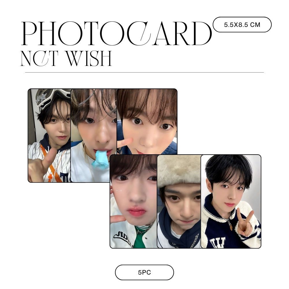 PHOTOCARD NCT WISH SELLA (CONTENTS OF 5 PCS + 2 SIDED LAMINATION ...
