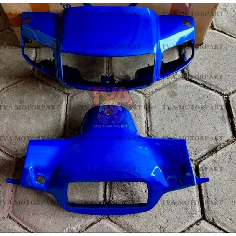 Front AND REAR LIGHT COVER FOR SUZUKI SATRIA 2 STROKE SATRIA LUMBA BLUE ...