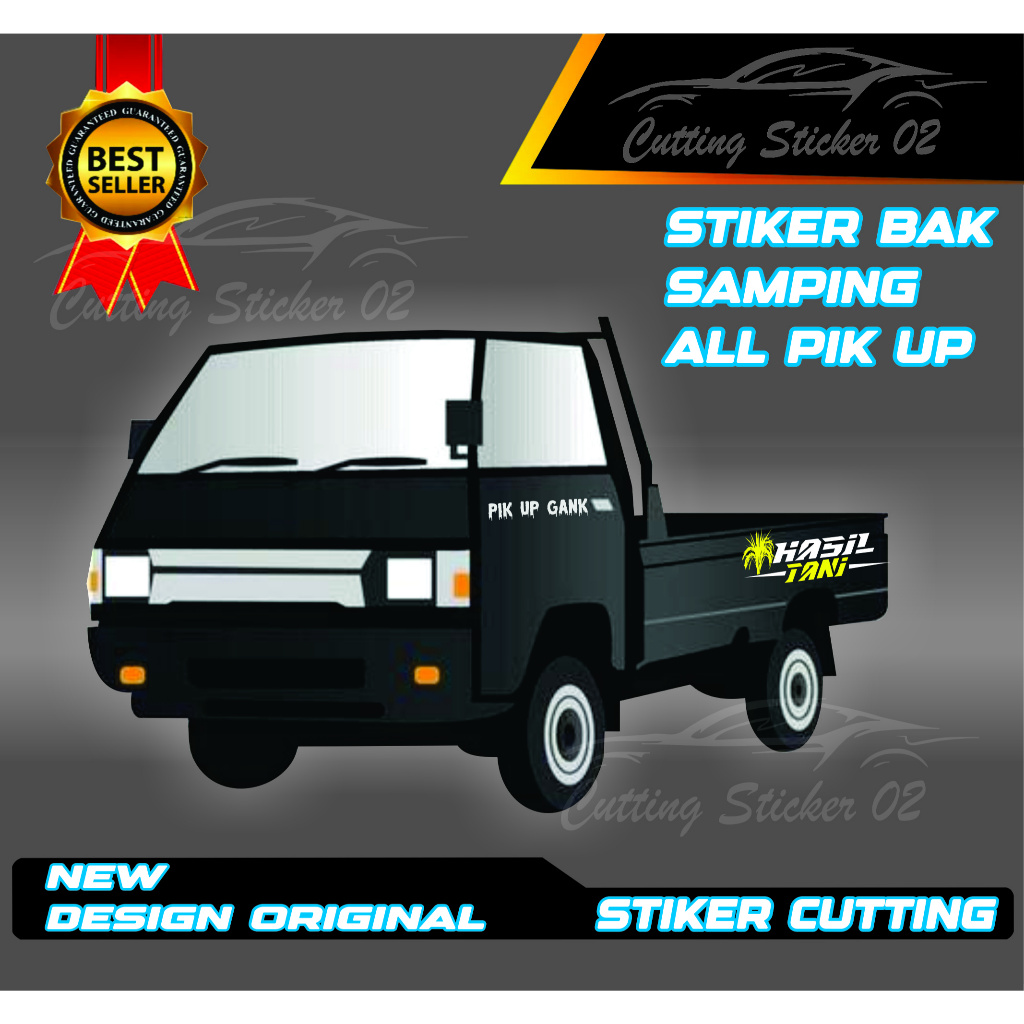 Side TAIL FARM RESULTS STICKER ALL TYPES OF PICKUP L300 GRANMAX CARRY ...