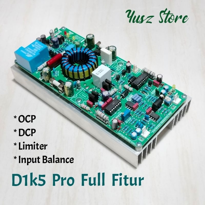 D1k5 Pro Kit Full Features Class D 1k5 power Amplifier | Shopee Philippines