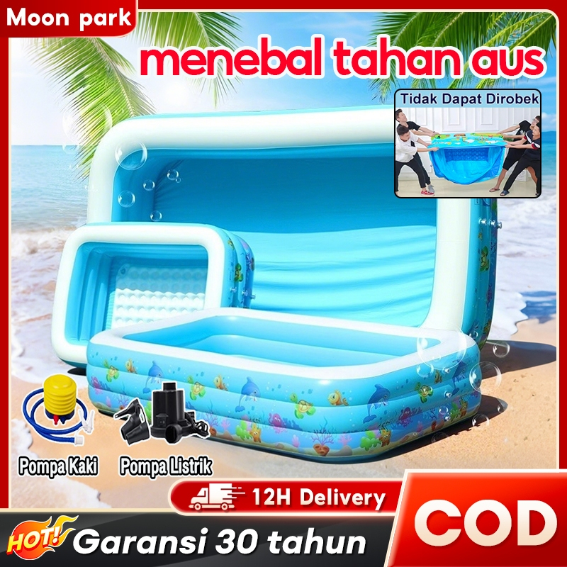 Jumbo children's swimming pool 3.1 meters 3 Rings Thick rubber ...
