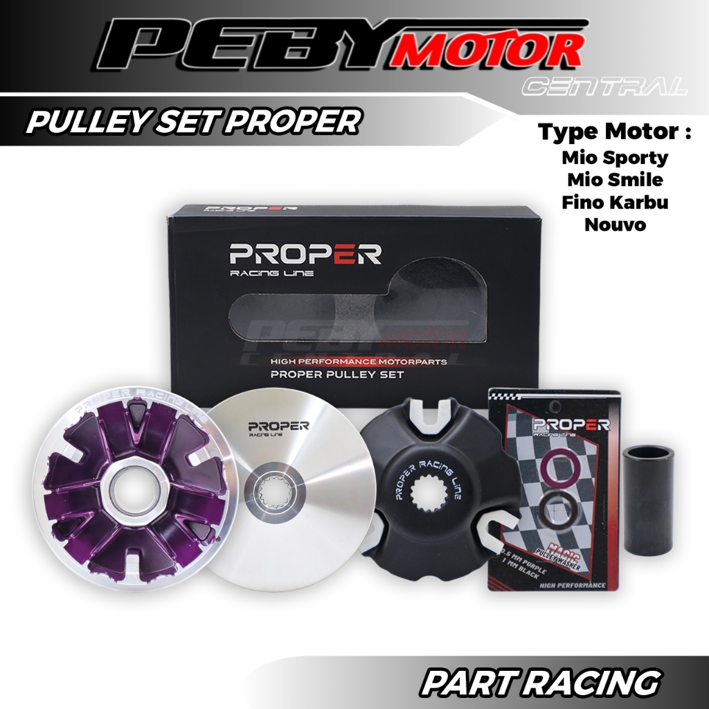 Proper PULLEY SET Mio Sporty Mio Smile Fino Karbu Nouvo | Shopee ...