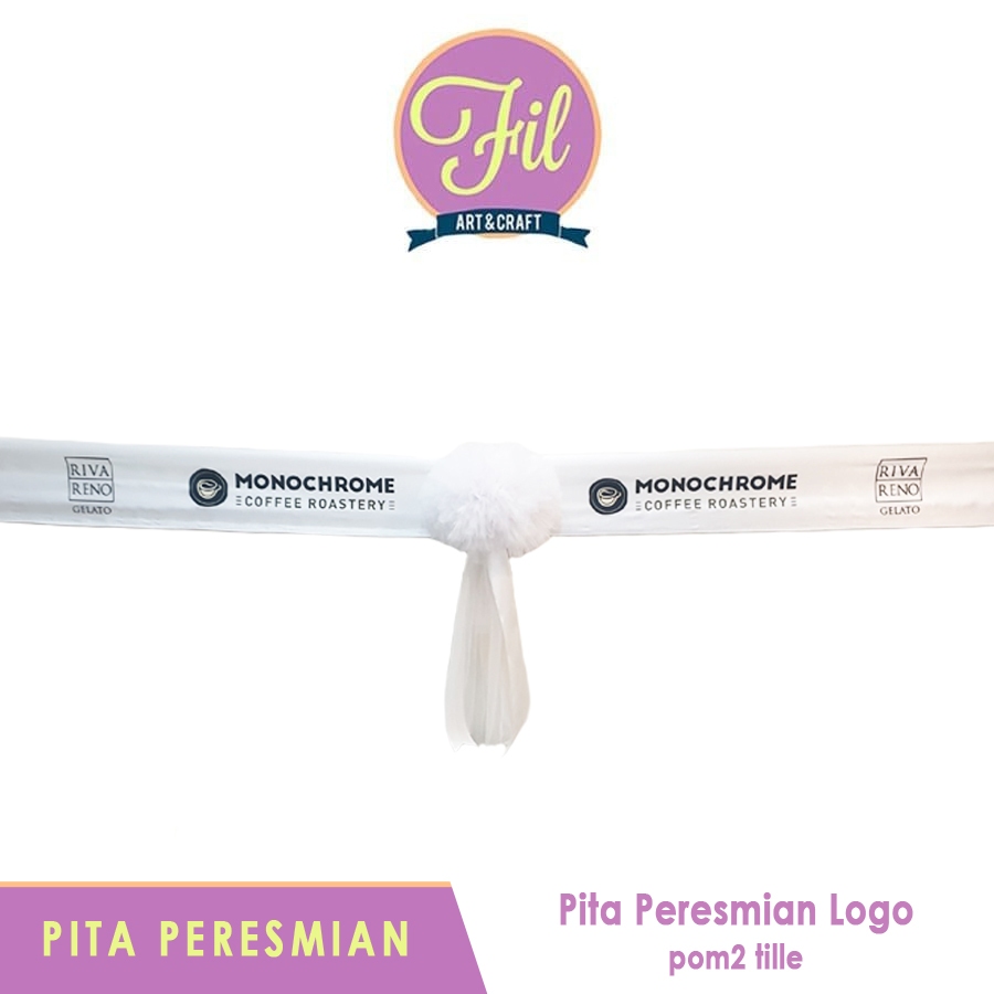 PUTIH Inauguration Ribbon / Logo Ribbon / Ribbon Scissors / Grand ...