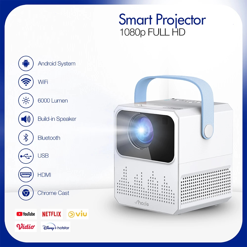 T2 Mini UltraHD Smart Android Projector Can Netflix Youtube TV Home ...
