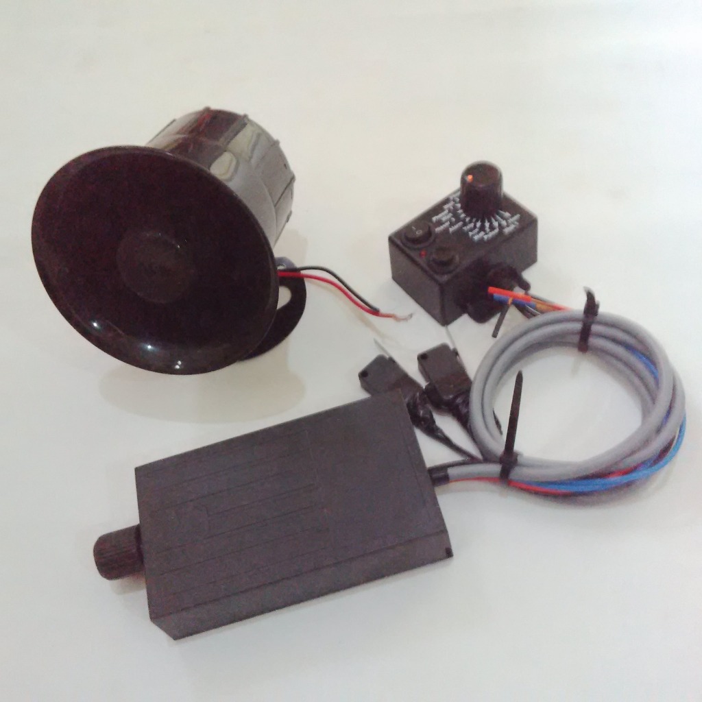 12 sound double tone patwal siren module with volume plus toa mini ...