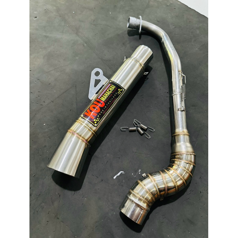 Kou MAHACHAI Pipe canister conical open specs exhaust Pipe for Wave 125 ...