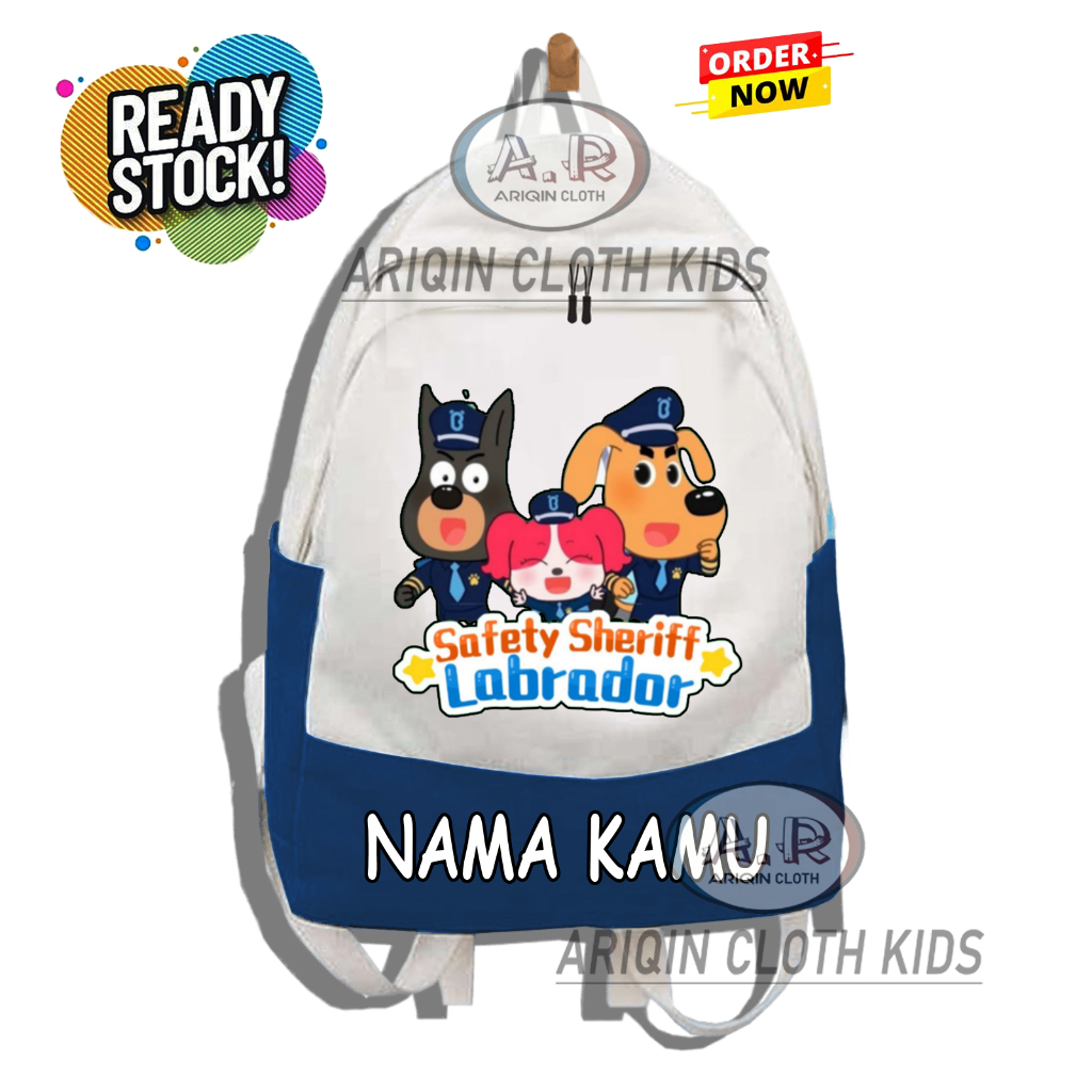 Kindergarten and elementary school children's backpack with safety ...