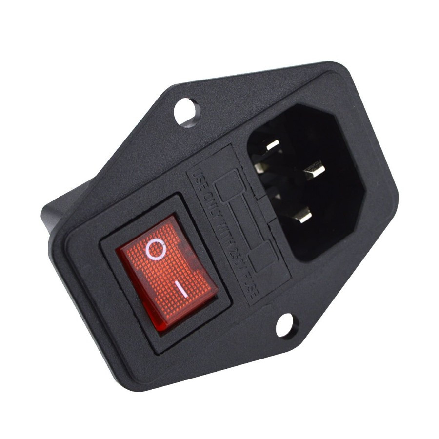 Ac Electrical Power Socket Ear Panel Socket AC 220V Switch | Shopee ...