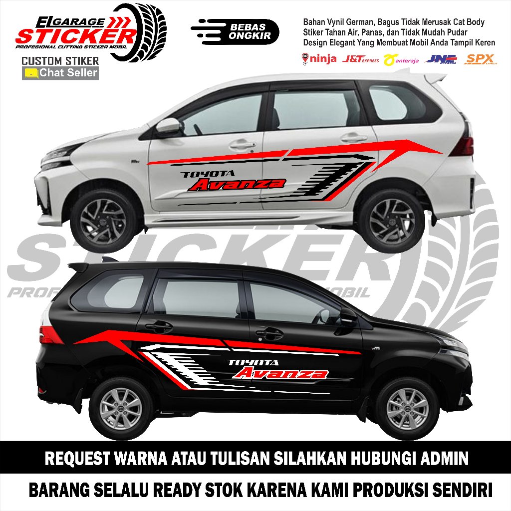 Avanza car sticker list toyota avanza car sticker latest avanza car ...