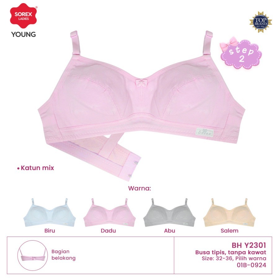 Sorex Young Teenage Bra Y2301 Mini Bra Without Foam | Shopee Philippines