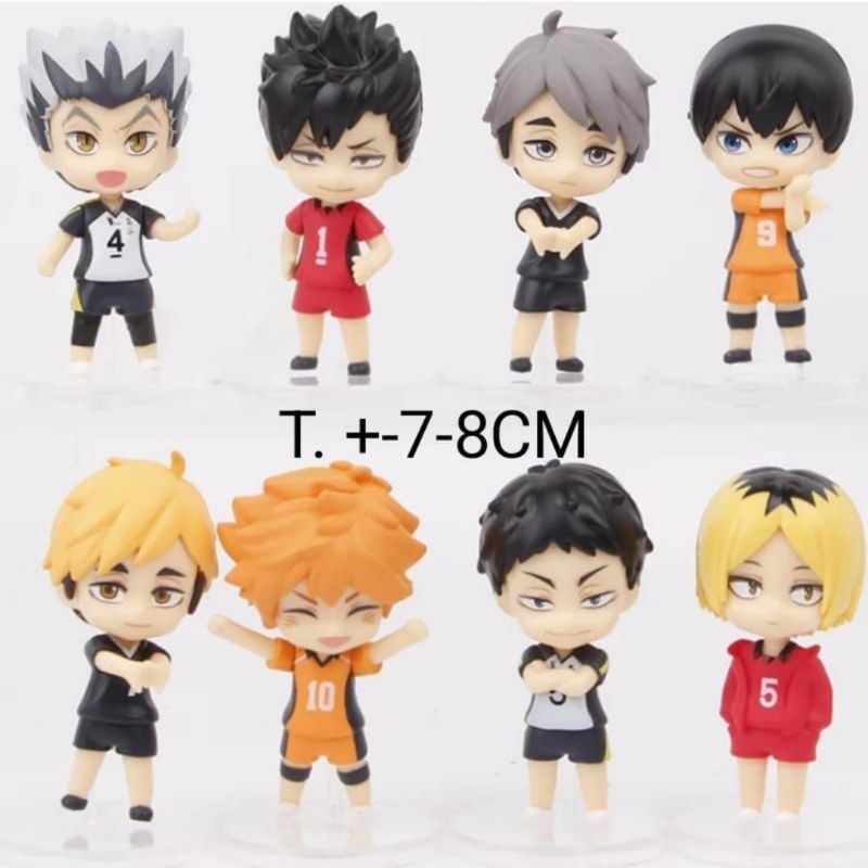 Haikyuu Volley Ball Hinata Shoyo Anime Figures Set of 8 Pcs | Shopee ...
