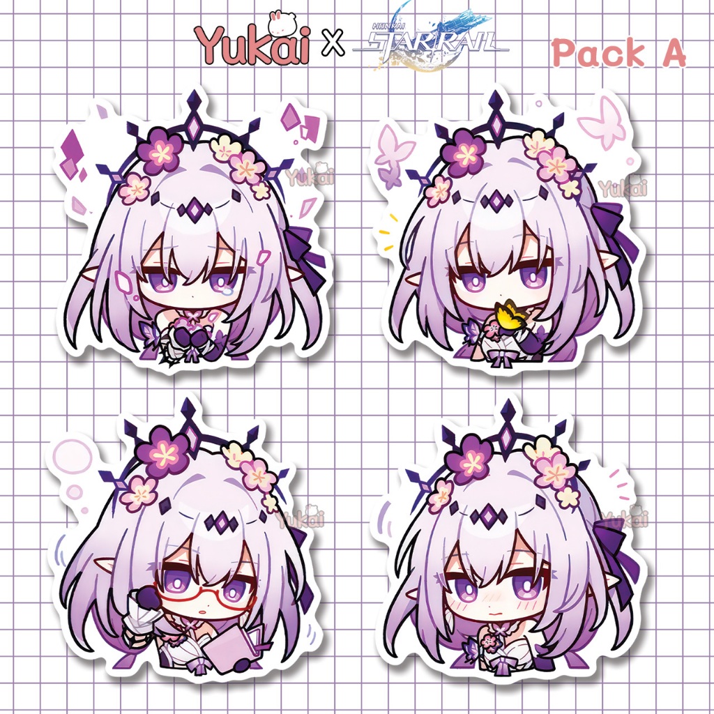 Premium Honkai Star Rail (HSR) Castor Stickers - Waterproof Anime ...