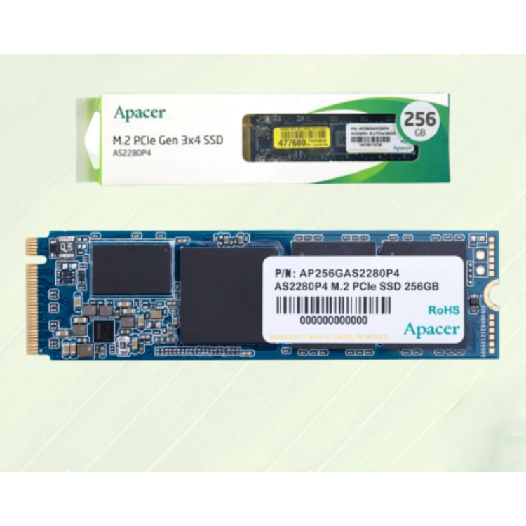 SSD NVME M.2 PCIe GEN3x4 256GB APACER AS2280P4 ORIGINAL OFFICIAL ...