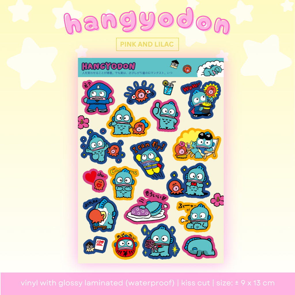 Hangyodon Sticker Sheet | Waterproof Deco Sticker | Shopee Philippines