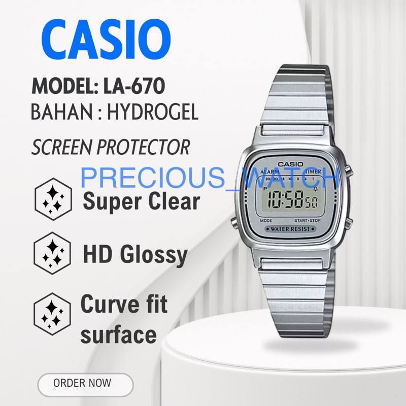 Anti-scratch / Screen Protector for Casio LA-670 LA 670 LA670 Hydrogel ...