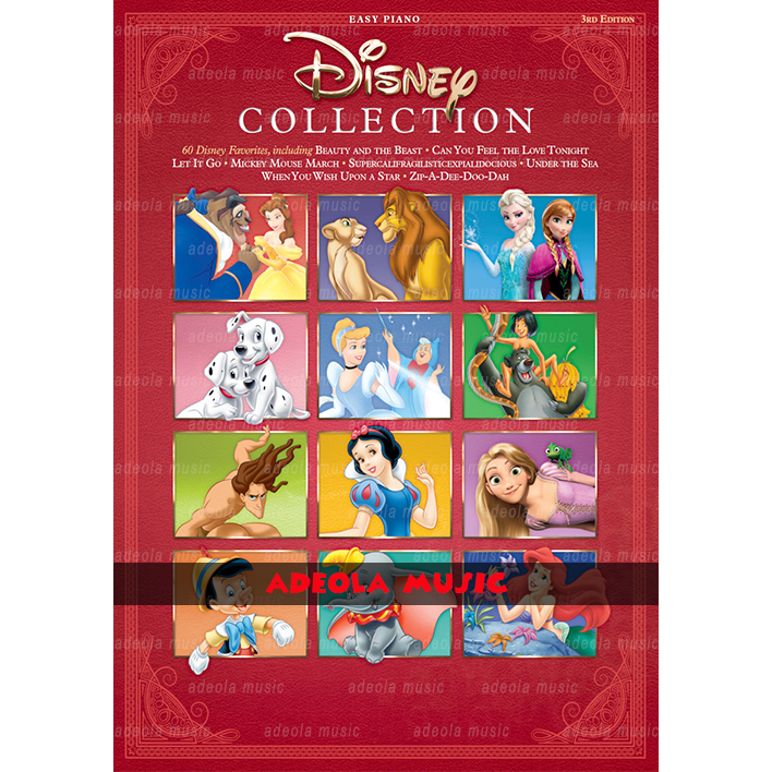 DISNEY Piano Book / (PD-161) DISNEY COLLECTION – 3rd Edition (Easy ...