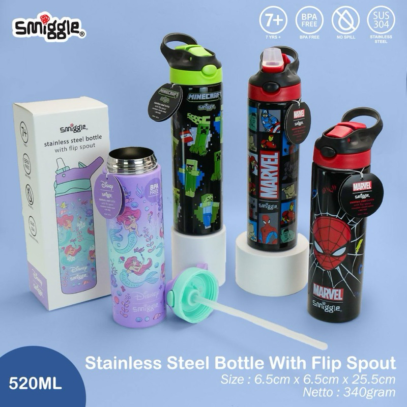 520ml stainless steel smiggle bottle/smiggle bottle | Shopee Philippines