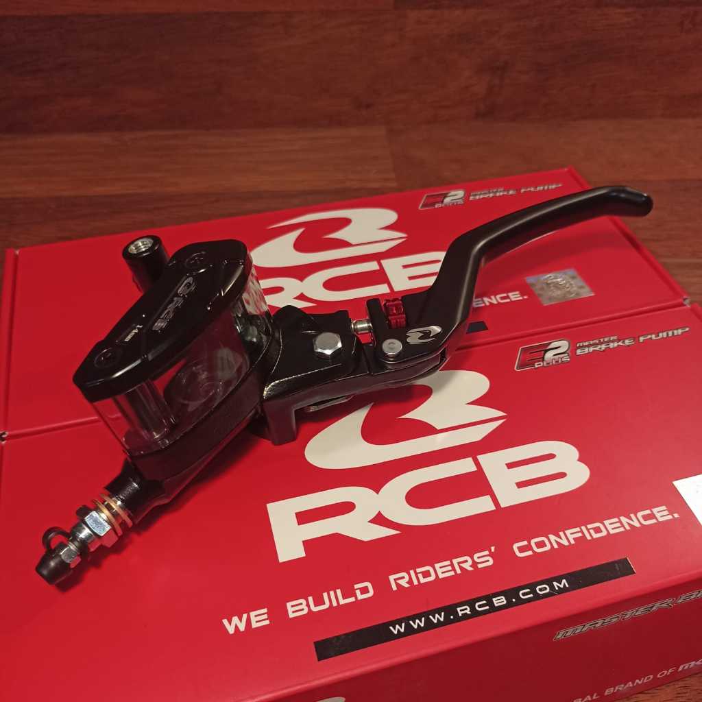 LEFT DISC BRAKE MASTER RCB E2 PLUS 14MM OVAL GLASS UNIVERSAL ORIGINAL ...