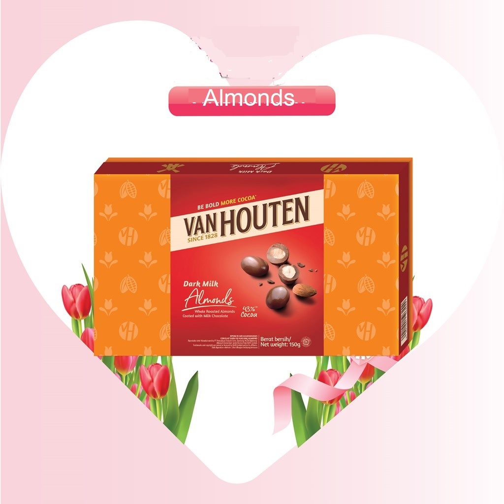Van houten Box Almond Dragees chocolate van houten since 1828 van ...