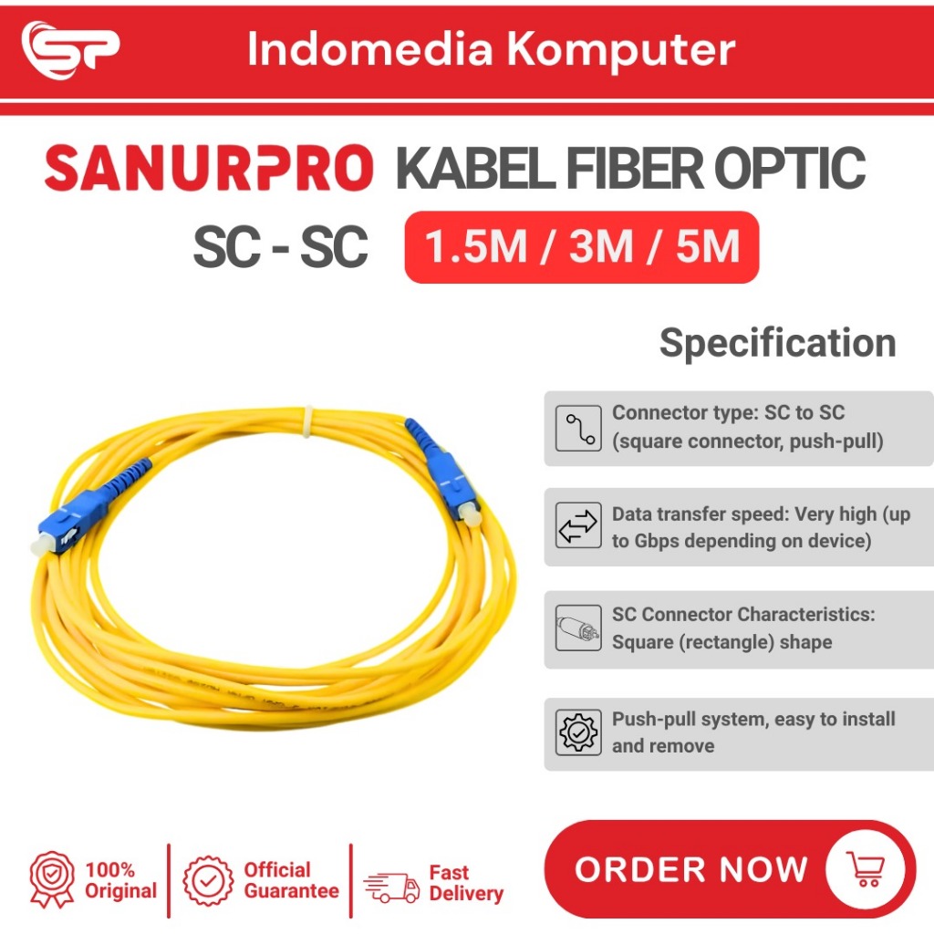 SC-SC Fiber Optic CABLE 1.5m 3m 5m SC-SC Fiber Optic Cable 1.5m 3m and ...