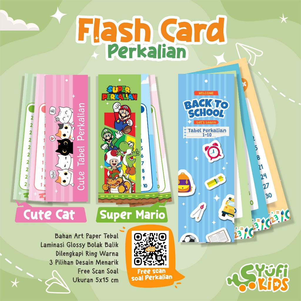 YUFIKIDS - Flashcard Multiplication Table Division 1-10 Free Practice ...