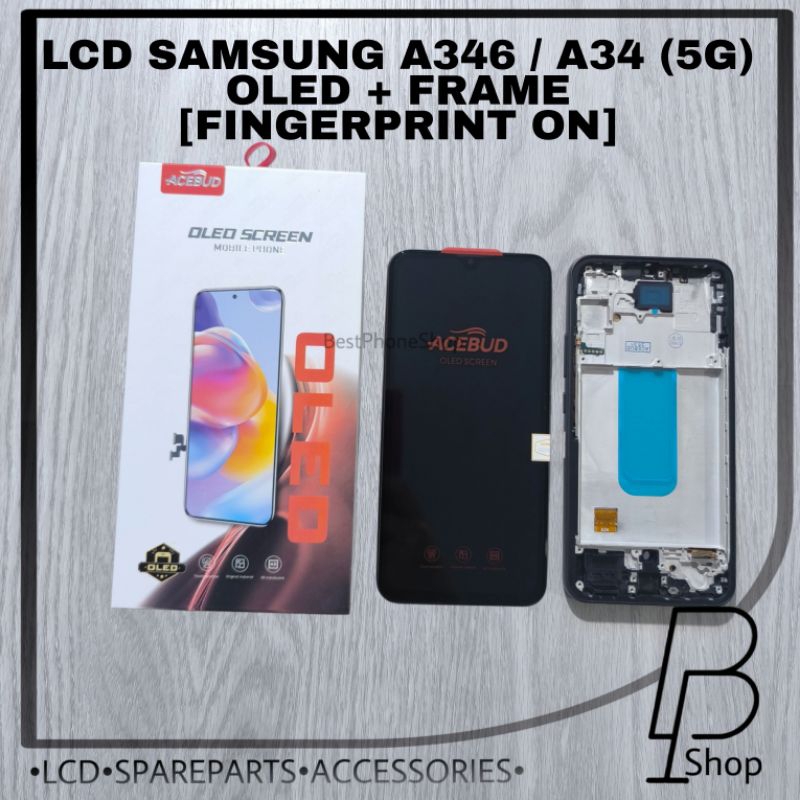 LCD SAMSUNG A346 / A34 (5G) OLED + FRAME[FINGERPRINT ON] | Shopee ...