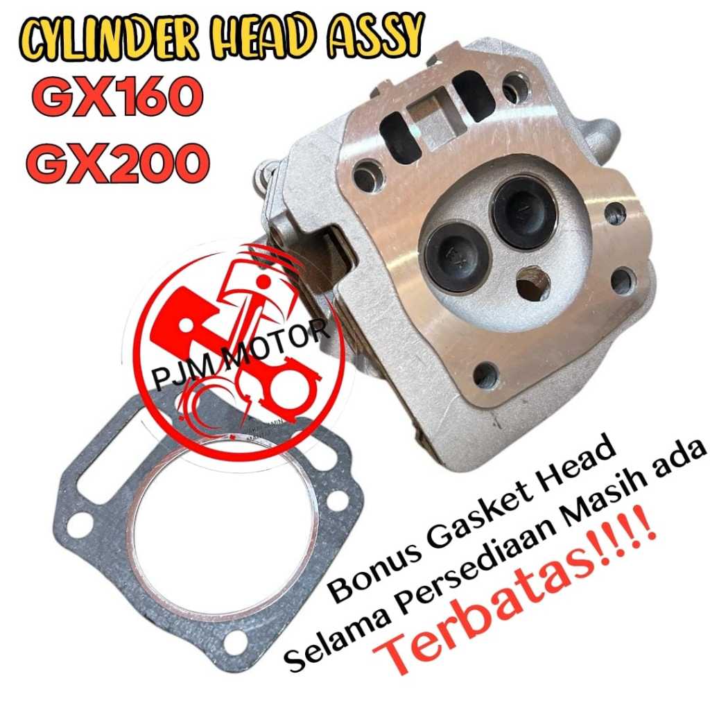 MESIN GX200 CYLINDER HEAD ASSY - engine deck for drives and generators ...