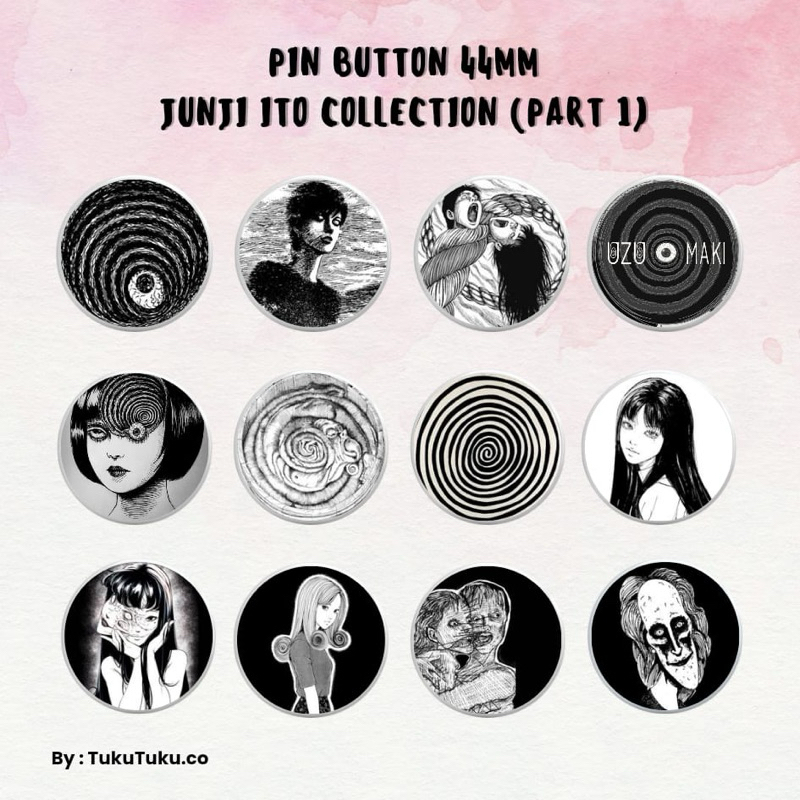 Pin Brooch Pin 44mm Junji Ito Collection / Badge 44mm Junji Ito ...