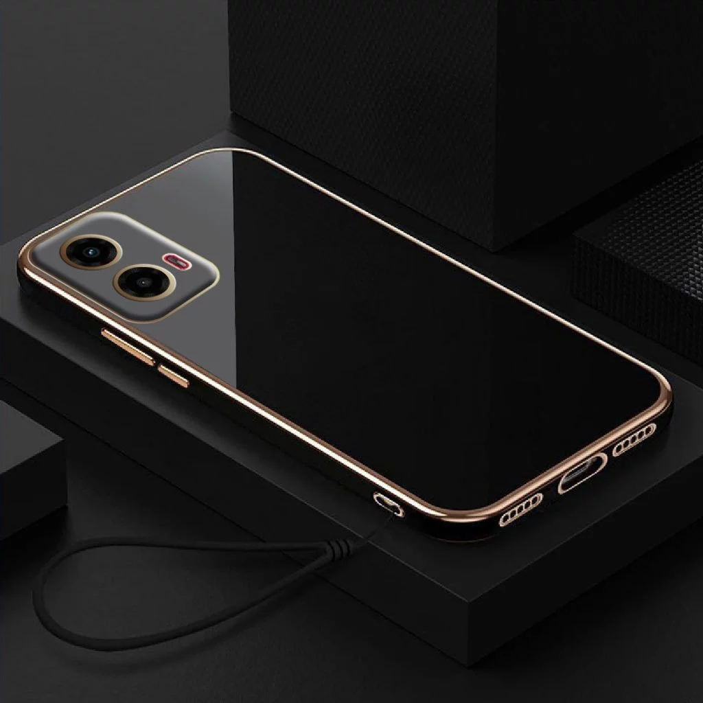 Case Motorola G45 Casing Ultra Slim Luxury Square Plating Premium ...